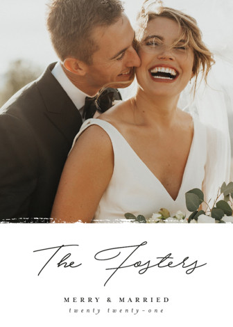 Merry Marry Holiday Photo Cards by Pixel and Hank | Minted