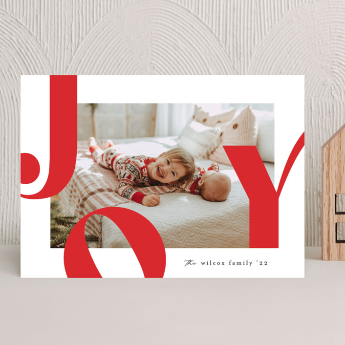 Modern Joy Holiday Photo Cards by Erica Krystek | Minted