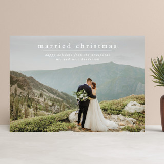 First Married Christmas Holiday Photo Cards by Ash... | Minted