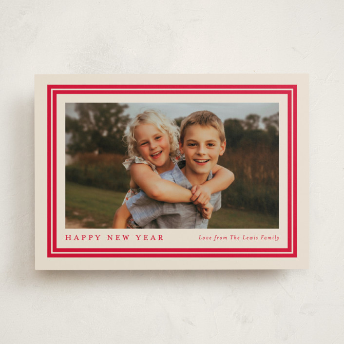 Preppy frame Holiday Photo Cards by Carolyn MacLaren | Minted