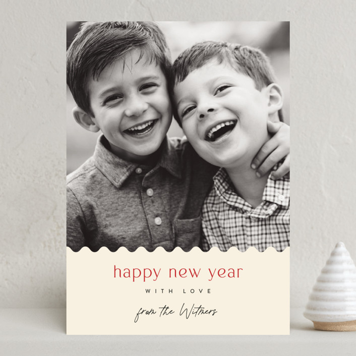 wavy wonders Holiday Photo Cards by Sara Hicks Malone | Minted