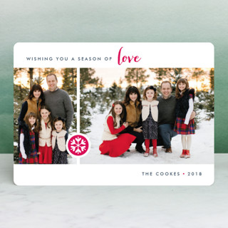 Season of Love Holiday Photo Cards by Three Kisses... | Minted