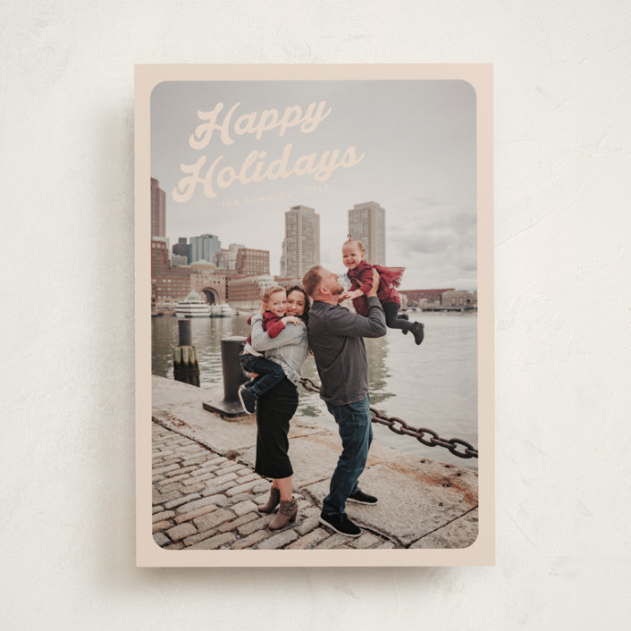 Vintage Postcard Holiday Photo Cards by Morgan Kendall | Minted