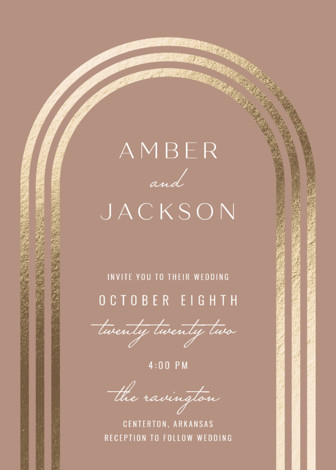 Eternal Love Foil-Pressed Wedding Invitations by Brittany Braithwaite ...