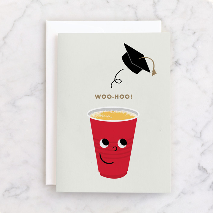 woo-hoo Individual Graduation Greeting Cards by mo kelley | Minted