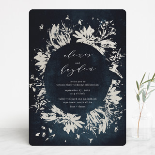 Pressed Flowers Gloss-Press® Wedding Invitations... | Minted
