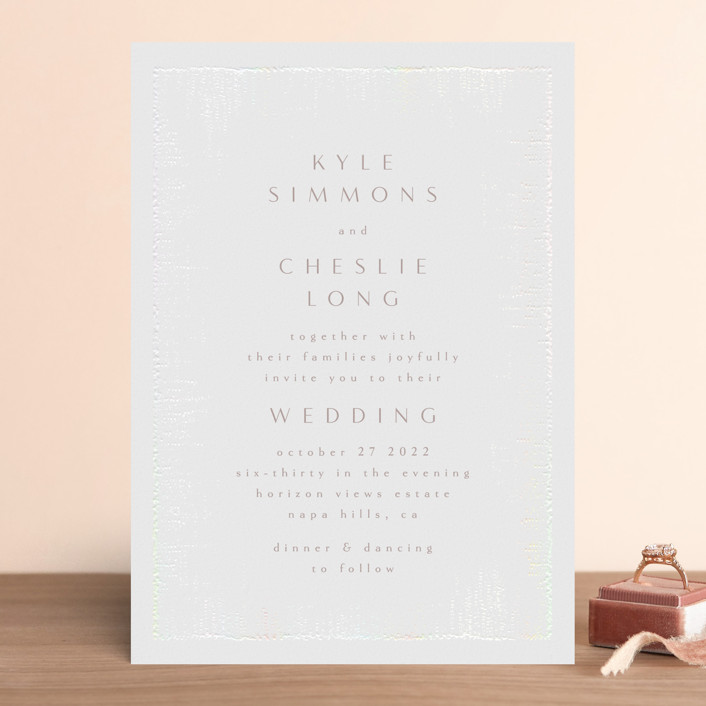Dazzling Gloss-Press® Wedding Invitations by Phrosné | Minted