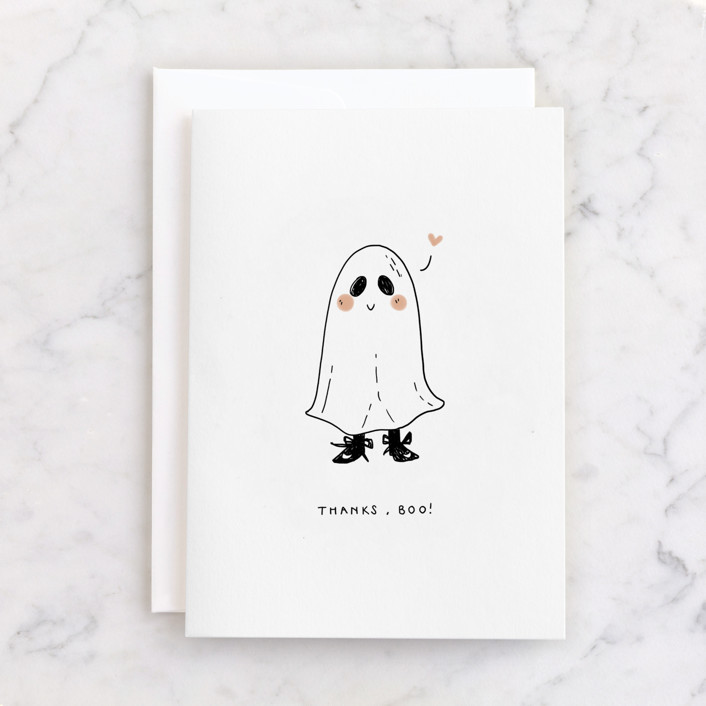 Thanks Boo Individual Just Because Greeting Cards by Bramble Studio ...