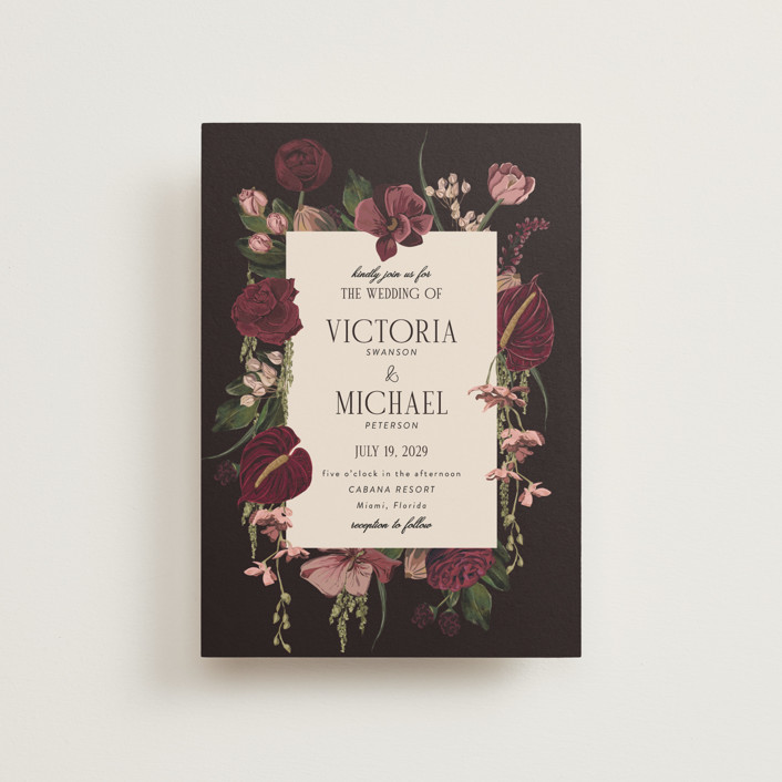 Romantics Petite Wedding Invitations by Susan Moyal | Minted