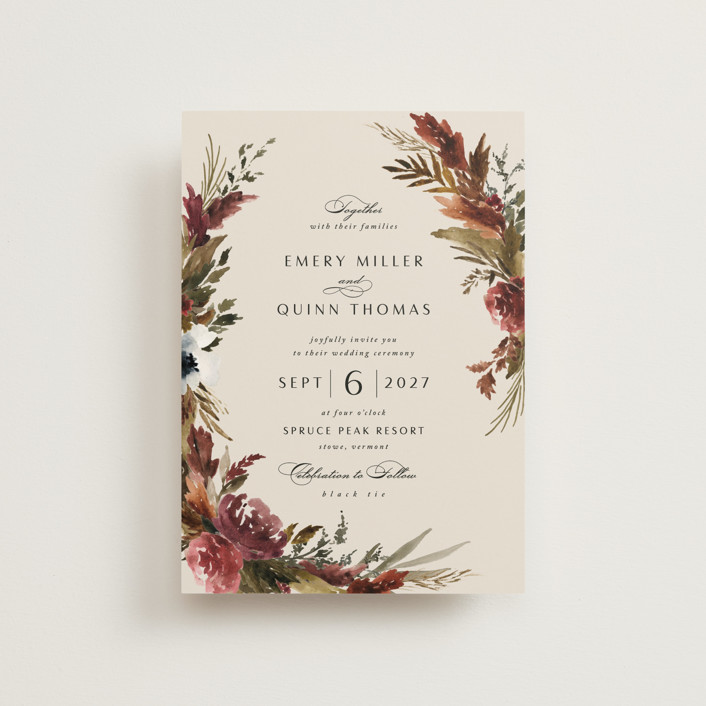 poetique Petite Wedding Invitations by Kate Ahn | Minted