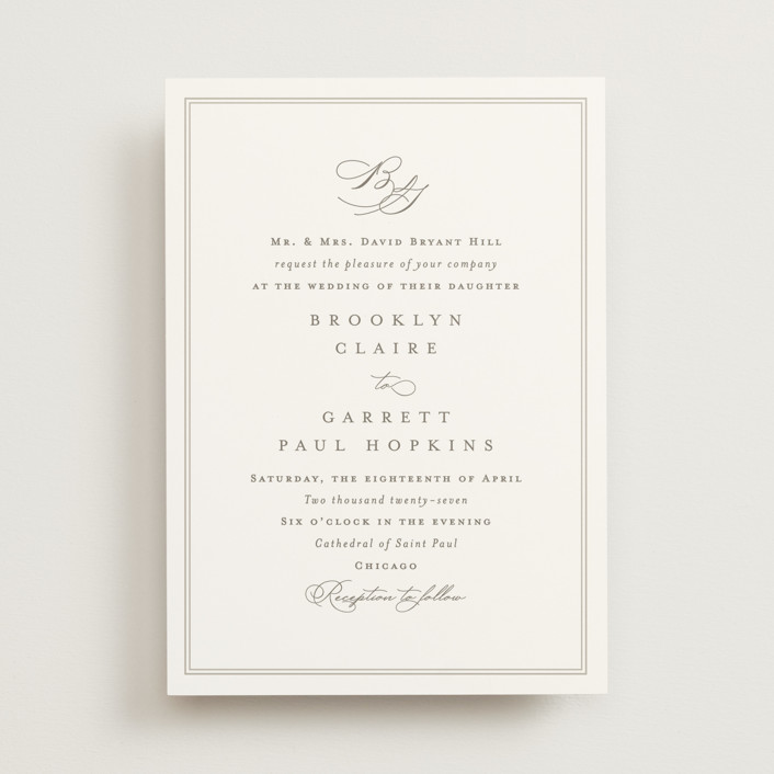 Overlapping Wedding Invitations by Amy Kross | Minted