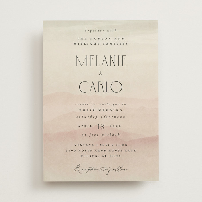 desert dream Wedding Invitations by Maja Cunningham | Minted