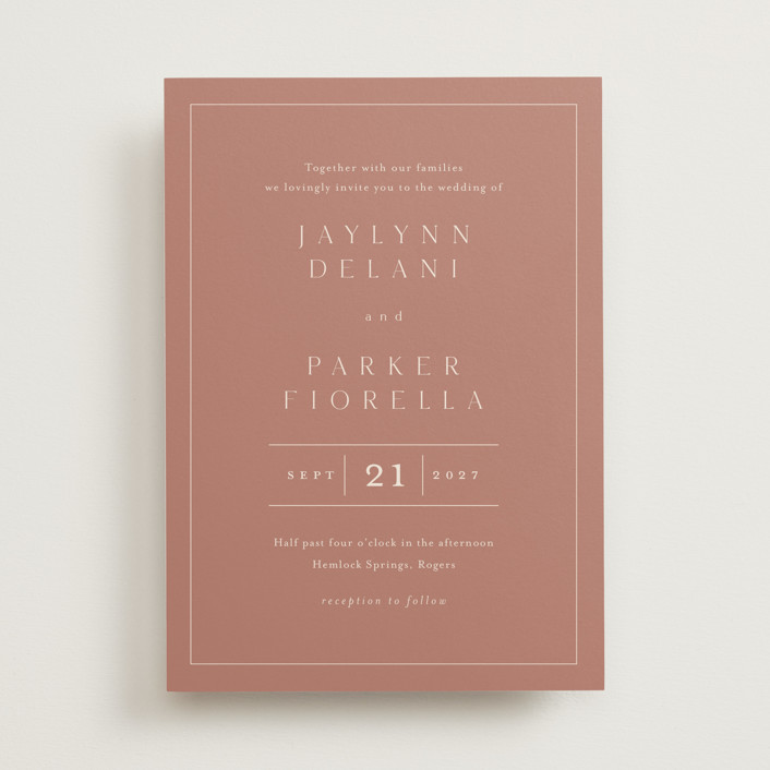 Warm affection Wedding Invitations by Stacey Meacham | Minted