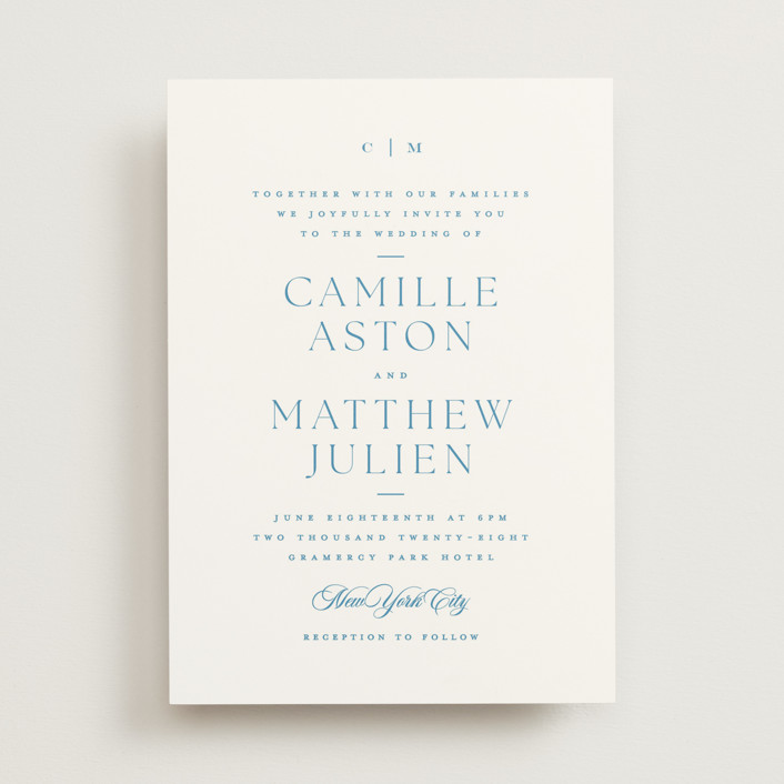 Gwenyth Wedding Invitations by Kristie Kern | Minted