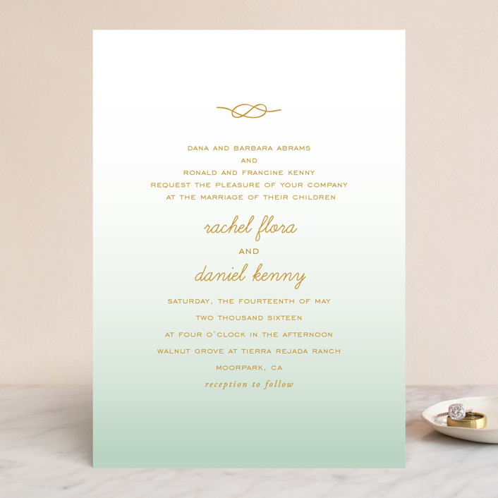 Simple Knot Wedding Invitations by SimpleTe Design | Minted