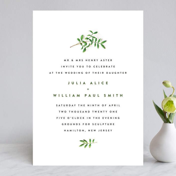 Leaf Arc Wedding Invitations by Ariel Rutland | Minted