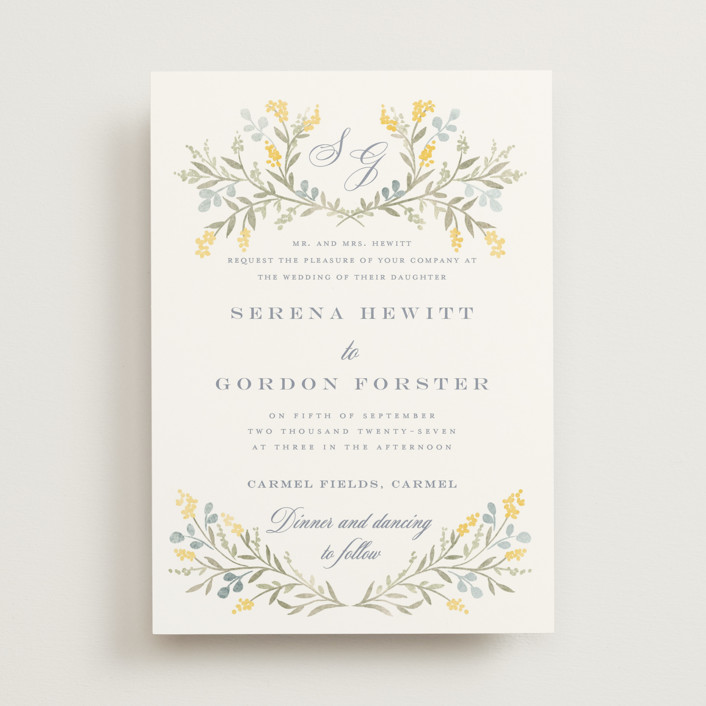 Monogrammed Wedding Invitations by Petra Kern | Minted