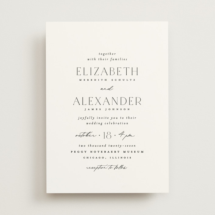Grande Wedding Invitations by Carolyn Nicks | Minted