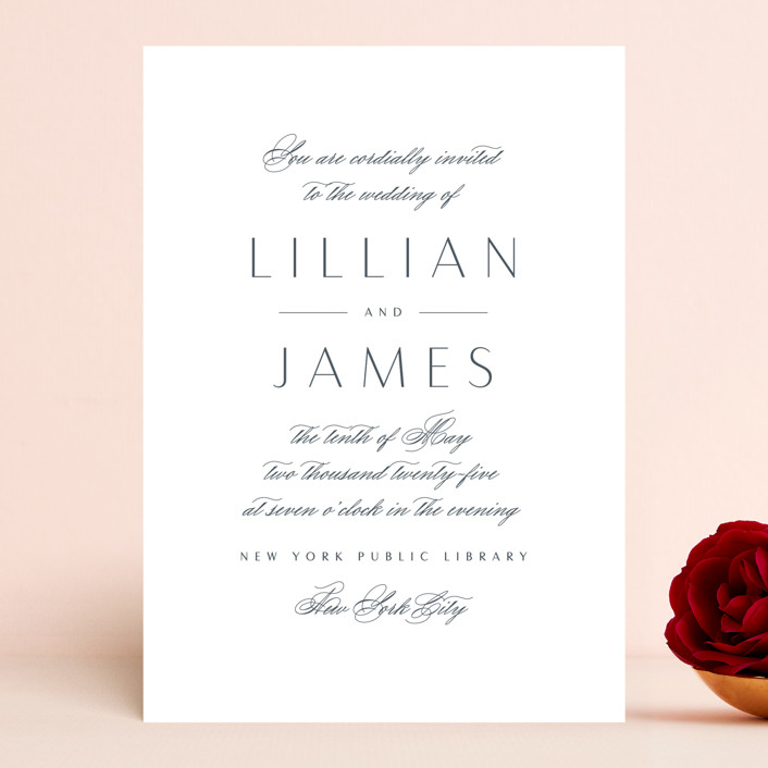 Regal Wedding Invitations by Lauren Chism | Minted