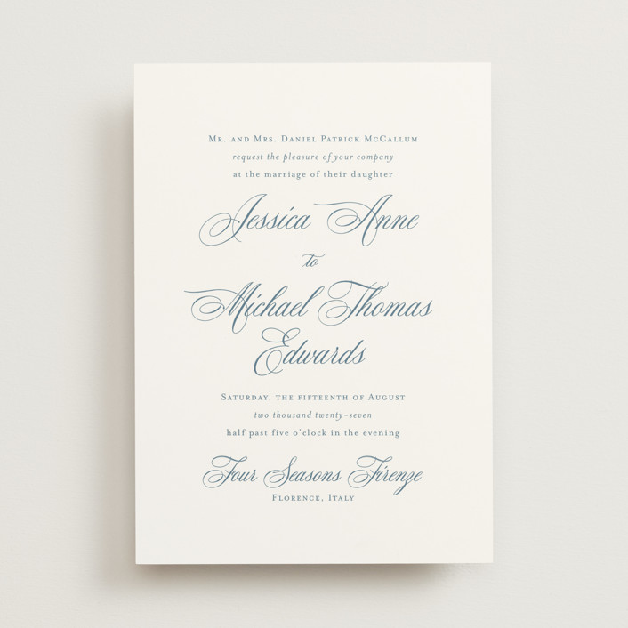 Empire Wedding Invitations by Jennifer Postorino | Minted