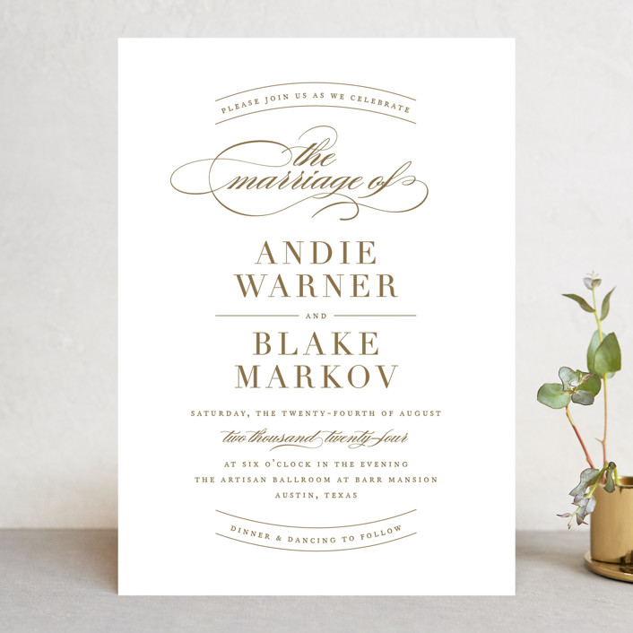 divine Wedding Invitations by Jennifer Postorino | Minted