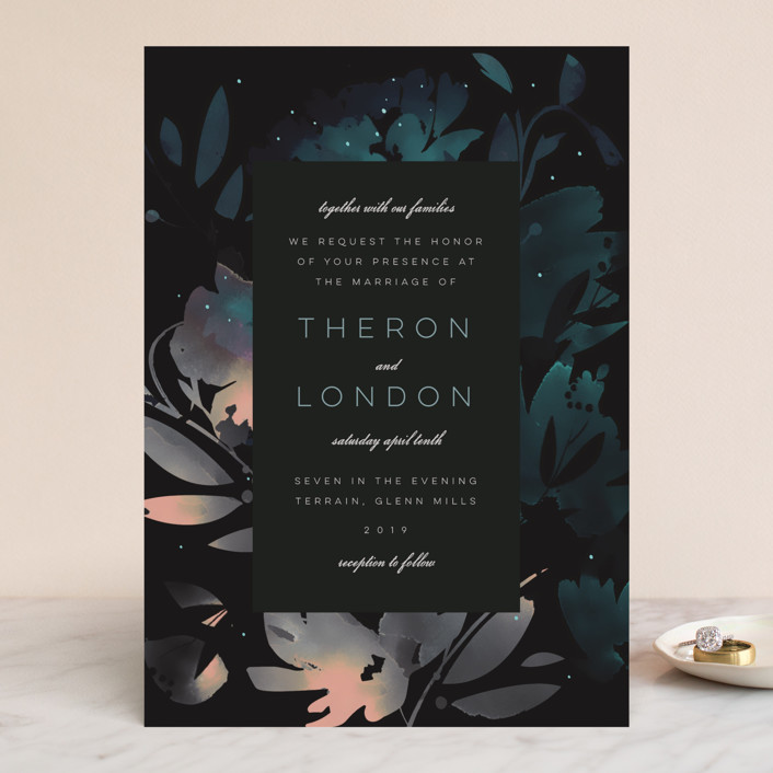 Midnight Garden Wedding Invitations by Lori Wemple | Minted