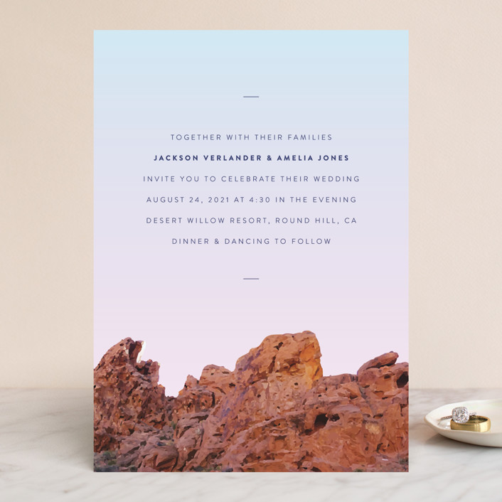 Desert Rocks Wedding Invitations by Owl and Toad | Minted