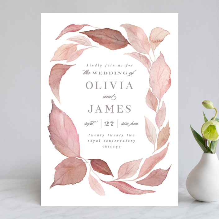 Fallen Wedding Invitations by Creo Study | Minted