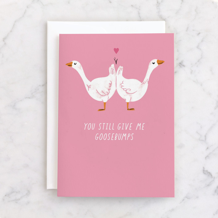Goosebumps Individual Valentine's Day Greeting Cards by mo kelley | Minted