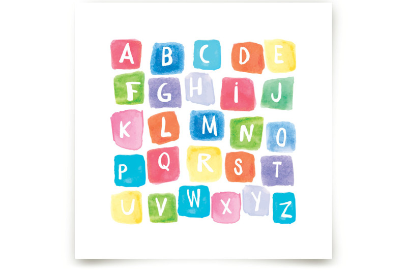 ABC squares Children's Art Prints by Amy Hall | Minted