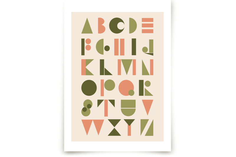 Mod Alphabet Children's Art Prints by Morgan Kendall | Minted