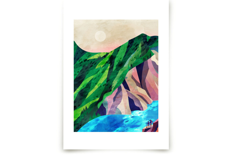 Two Explorers I Children's Art Prints by Mojca Dolinar | Minted