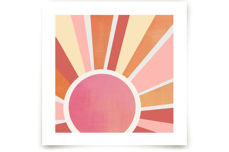 ombre sun Children's Art Prints by AlisonJerry | Minted