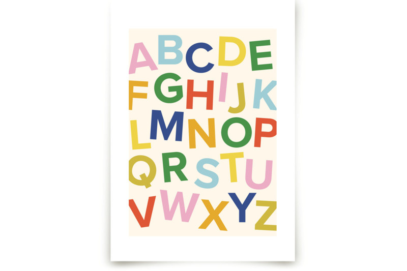 happy alphabet Children's Art Prints by Ellen Schlegelmilch | Minted