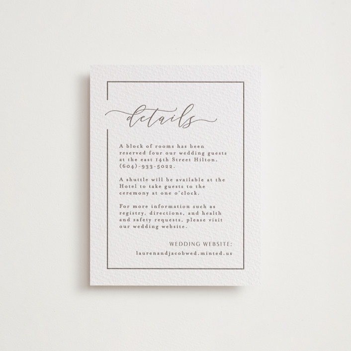 Asymmetry Letterpress Direction Cards by Nicole Walsh | Minted