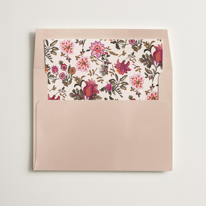 Indian floral chintz lush Slip-In Envelope Liners by Caroline Bonne ...