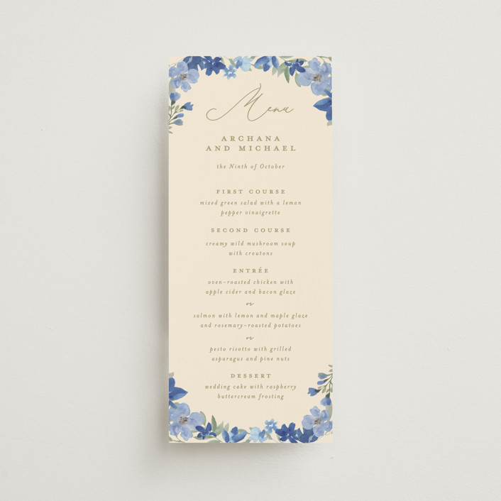 Nilgiri Long Menus by Creo Study | Minted