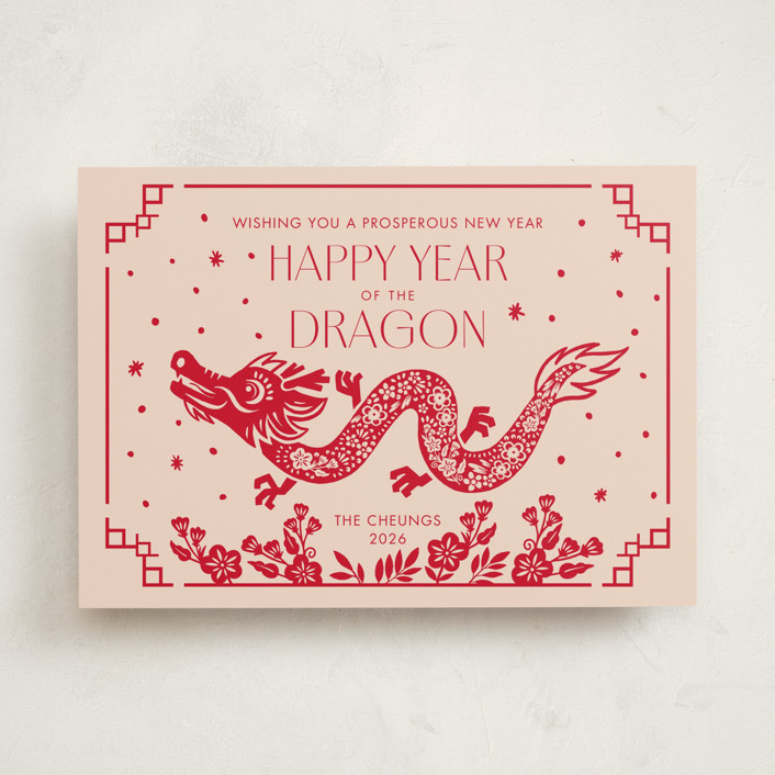 Lunar Year Dragon Lunar New Year Cards by Vivian Yiwing | Minted
