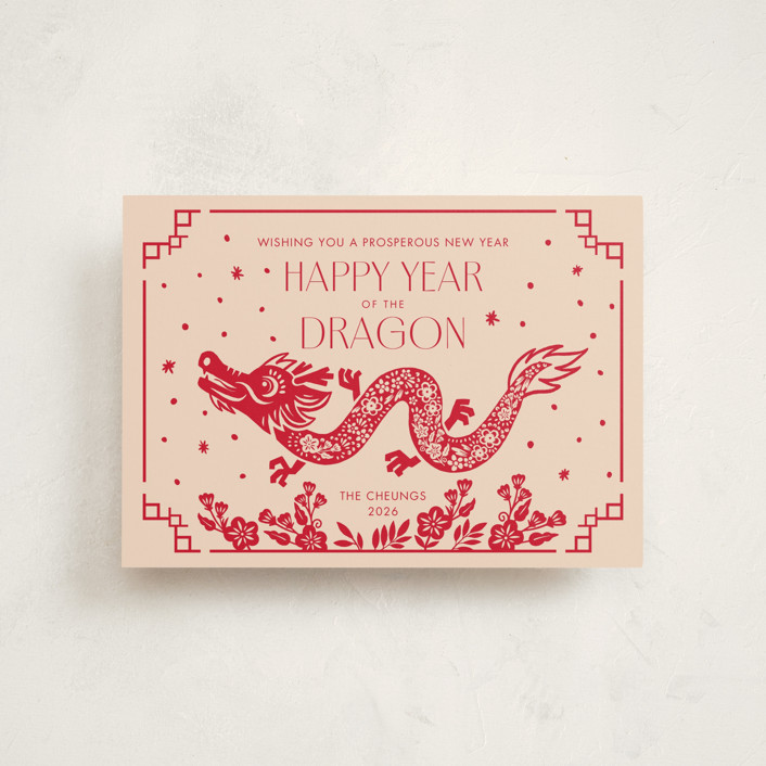 Lunar Year Dragon Lunar New Year Postcards by Vivian Yiwing | Minted