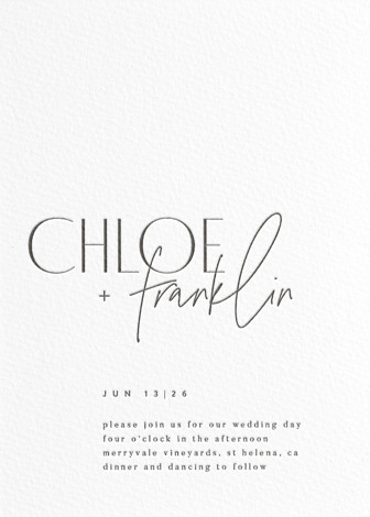 Layered Letterpress Wedding Invitations by Kelly Schmidt | Minted