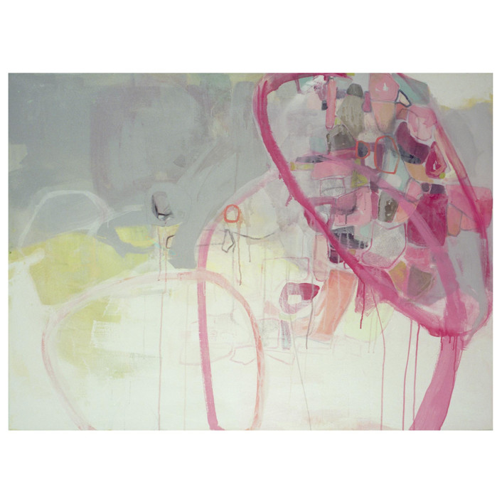 Red Loops Original Painting by Kirsta Benedetti | Minted
