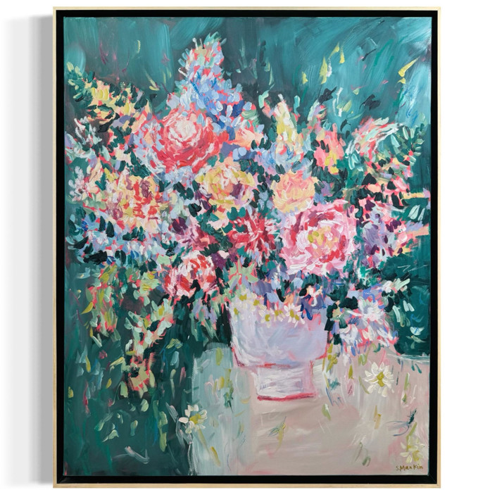 “Abundance of Blooms” – 24x30 Framed Original Painting Original ...