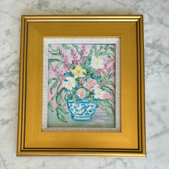 “Petals in Porcelain” – 14” x 16“ framed original painting Original ...