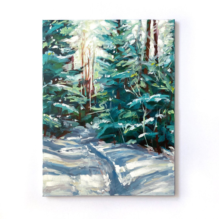 Winter Sunday Original Painting by Holly Whitcomb | Minted