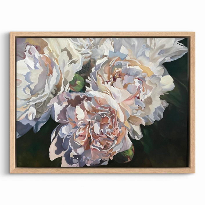 Peaches and Petals Original Painting by Mandy Trimble Leonard | Minted