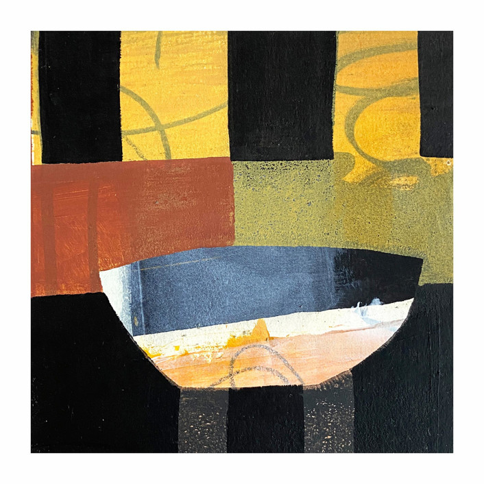 Bowls Are the New Plates III Original Mixed Media by Jaqui Falkenheim ...