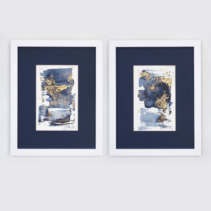 Rapture No. 14 and No. 15 - Original Set Original Mixed Media by Julia ...