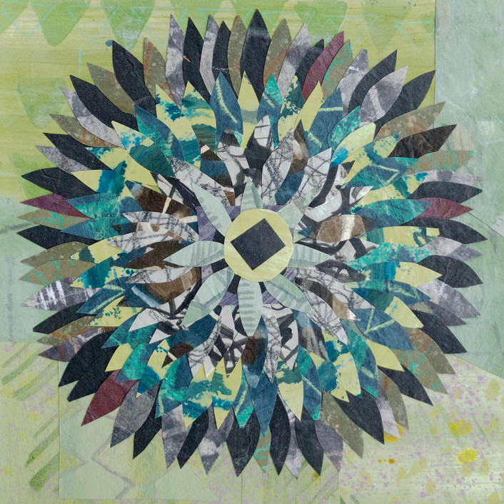 color study collage "March" Original Mixed Media by Liz Innvar | Minted