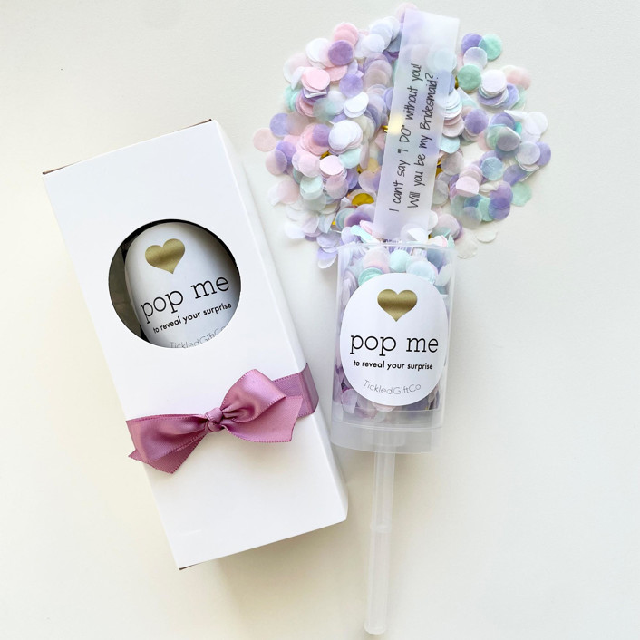 Bridesmaid Confetti Popper Proposal - Unicorn Bridesmaid gifts by Kelly ...