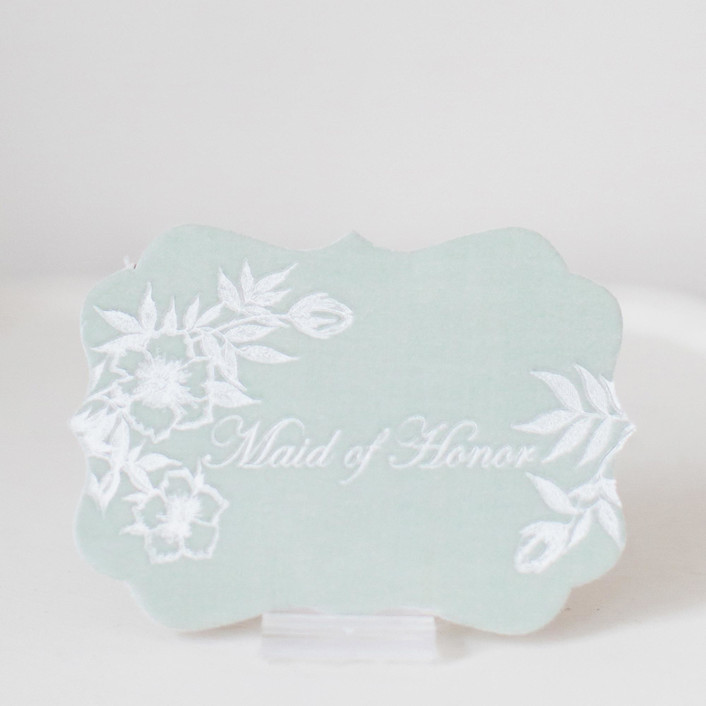 Maid Of Honor Scroll Card Bridesmaid gifts by Velvet Raptor | Minted